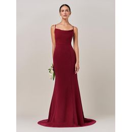 BWLDR Abendkleid 'JOSEFINA' Damen Gr&ouml;&szlig;e 46 dunkelrot Winterkleid