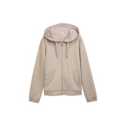 Tom Tailor Sweatjacke Damen Gr&ouml;&szlig;e XL taupe
