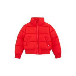 WE Fashion &Uuml;bergangsjacke M&auml;dchen Gr&ouml;&szlig;e 134/140 rot