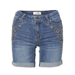 Koroshi Shorts Damen Gr&ouml;&szlig;e 27/28 navy / blue denim / hellblau / wei&szlig;