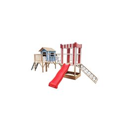 Home Deluxe Spielpark inkl. Rutsche WUNTERLAND Blau - 555 x 340 cm
