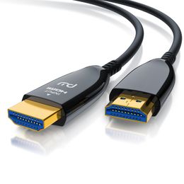 PRIMEWIRE - HDMI Kabel 2.1 Glasfaser, 8K 120Hz, 4k 240Hz, optisches Kabel, HDR10+ 3D eARC CEC, HDCP 2.3 HDMI Kabel Ultra High Speed, Glasfaserkabel - 15 m