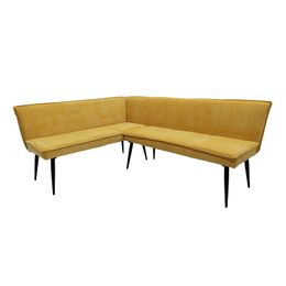 HTI-Living Eckbank 154 x 195 cm Mesilla Gelb kurzer Schenkel links