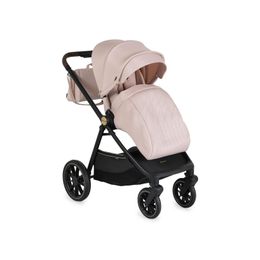 Cangaroo Kombikinderwagen Celebrity 2 in 1 Sto&szlig;d&auml;mpfer PU-Rollen Wickeltasche rosa