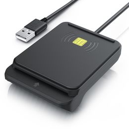 CSL USB Chipkartenleser mit NFC SmartCard Reader SIM Kartenleseger&auml;t kompatibel mit Windows 10 und 11 f&uuml;r neuen Personalausweis und Gesundheitskarte nicht f&uuml;r ePA oder Bankkarten