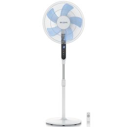 Brandson Standventilator Ventilator mit DC Motor & Fernbedienung, energiesparend ECO, Timer, 43,5 cm Durchmesser, Brushless Motor, sehr leise, 80&deg; Oszillation, 12 Stufen, LED Display