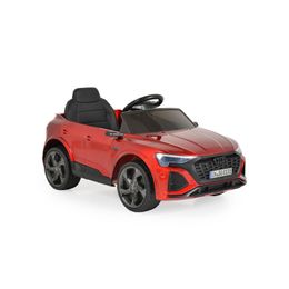 Moni Kinder Elektroauto Audi SQ8 e-tron EVA-Reifen Musik Licht MP3-Eingang Gurt rot