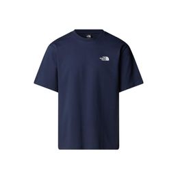 The North Face T-Shirt 'Mountain Sketch' Herren Gr&ouml;&szlig;e XXL marine / wei&szlig;