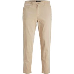 Jack & Jones JACK & JONES Herren Chinos "JPSTACE JJHARLOW CHINO NOOS", beige, Gr. 32, unifarben, Web, Obermaterial: 98% Baumwolle, 2% Elasthan, Hosen
