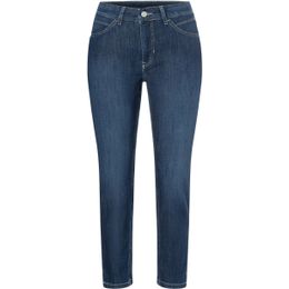 MAC Damen 7/8-Jeans "MELANIE 7/8 Summer", blau, Gr. 48, unifarben, Denim/Jeans, Obermaterial: 98% Baumwolle, 2% Elasthan, Jeans, mit Stretch