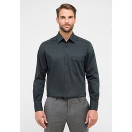 Langarmhemd Eterna "COMFORT FIT", Herren, Gr. 47, Normalgr&ouml;&szlig;en, dunkelgr&uuml;n, 100% Baumwolle, normal, Manschette, Hemden, NON IRON (b&uuml;gelfrei)