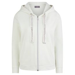 MYBC - Kapuzen-Sweatjacke, weiss, Gr. 44 / L - Baumwolle