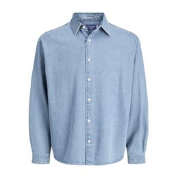 Jack & Jones Jack & Jones Button Up Shirt 'JORNorrebro' male Blue size M