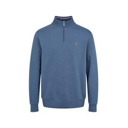 U.S. Polo Assn. Sweatshirt 'Kurt' Herren Gr&ouml;&szlig;e M indigo / gelb / rot
