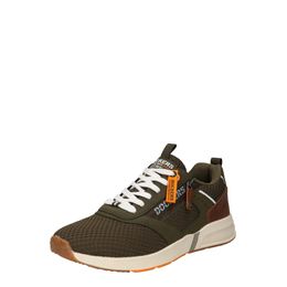 Dockers by Gerli Sneaker Herren Gr&ouml;&szlig;e 43 braun / oliv / orange / wei&szlig;