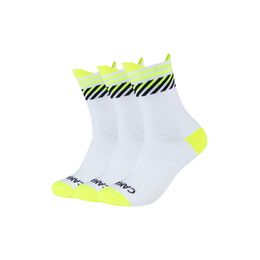 Camano Sportsocken Damen Gr&ouml;&szlig;e 35/38 gelb / schwarz / wei&szlig;