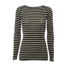 Gai+Lisva Shirt 'Amalie Stripe' Damen Größe S grau / schwarz