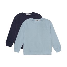 Minymo Sweatshirt Jungen Gr&ouml;&szlig;e 140 opal / dunkelblau