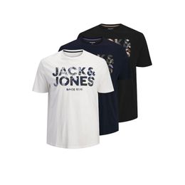 Jack & Jones Plus Jack & Jones Plus Shirt male Blue, Black, White size XXL