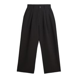 Bershka Pleat-Front Pants male Black size 36
