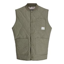 Jack & Jones JACK & JONES Weste Herren Gr&ouml;&szlig;e M oliv / wei&szlig;