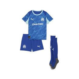 Puma Trainingsanzug 'Olympique de Marseille 25/26' Jungen Gr&ouml;&szlig;e 98 blau / hellblau / wei&szlig;