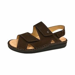 Finn Comfort Sandale Damen Gr&ouml;&szlig;e 43 dunkelbraun