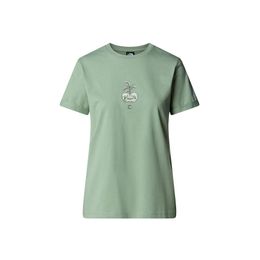 The North Face T-Shirt 'Connect' Damen Gr&ouml;&szlig;e XL oliv / mint / wei&szlig;