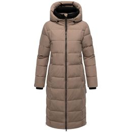 Marikoo Mantel 'Lanitaa XVI' Damen Größe 6XL dunkelbeige Wintermantel