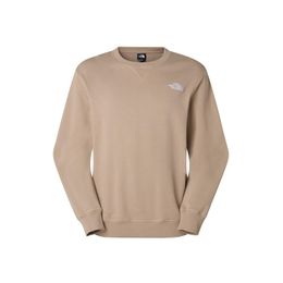 The North Face Sweatshirt 'Essential Lite Crew' Herren Gr&ouml;&szlig;e L camel / wei&szlig;