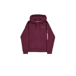 Alpha Industries Hoodie 'Backprint' Herren Gr&ouml;&szlig;e L dunkelrot / schwarz
