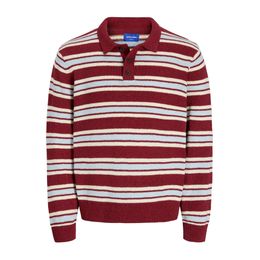 Jack & Jones Jack & Jones Pullover 'JORCambridge' Herren Gr&ouml;&szlig;e XXL hellblau / weinrot / wei&szlig;