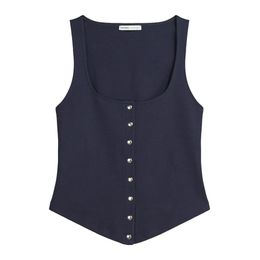 Bershka Top Damen Gr&ouml;&szlig;e L navy