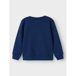 name it Sweatshirt 'NMFNora' M&auml;dchen Gr&ouml;&szlig;e 122/128 nachtblau / braun / rosa / wei&szlig;