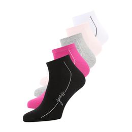 Guess Socken Damen Gr&ouml;&szlig;e 35/38 graumeliert / pink / ros&eacute; / schwarz / wei&szlig;