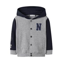 name it Sweatjacke 'NMMNyree' Jungen Gr&ouml;&szlig;e 116 navy / graumeliert