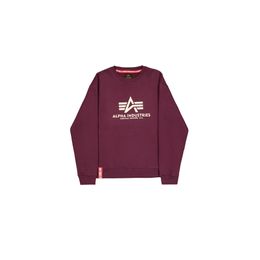 Alpha Industries Sweatshirt Herren Gr&ouml;&szlig;e XXL ecru / burgunder