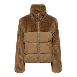 Only Jacke 'ONLWanja' Damen Gr&ouml;&szlig;e L braun / brokat Winterjacke