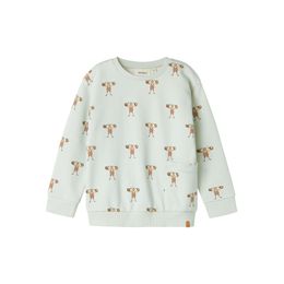 name it Sweatshirt Jungen Gr&ouml;&szlig;e 122/128 beige / sand / pastellgr&uuml;n