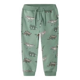 name it Hose 'NMMNenenan' Jungen Gr&ouml;&szlig;e 92 grau / jade / tanne / wei&szlig;