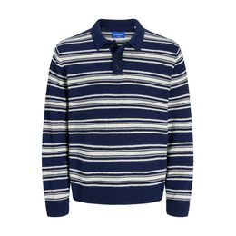 Jack & Jones Jack & Jones Pullover 'JORCambridge' Herren Gr&ouml;&szlig;e M marine / wei&szlig;