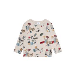 HUST & CLAIRE Hust & Claire Shirt 'Anton' Jungen Gr&ouml;&szlig;e 92 creme / taubenblau / rot / schwarz
