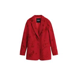 Desigual Blazer Damen Gr&ouml;&szlig;e 40 rot Weihnachtspullover