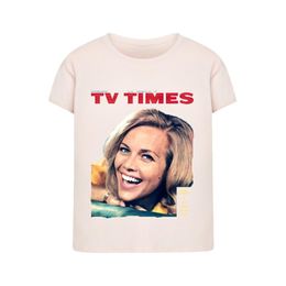 F4NT4STIC T-Shirt 'TV Times Honor Blackman 1964 Cover' Damen Gr&ouml;&szlig;e M mischfarben / rosa
