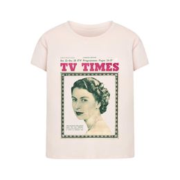 F4NT4STIC Shirt 'TV Times Queen Elizabeth II 1957 Cover' female Pink size M