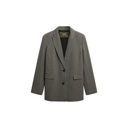 Superdry & Co Blazer Damen Gr&ouml;&szlig;e 38 hellgrau / dunkelgrau