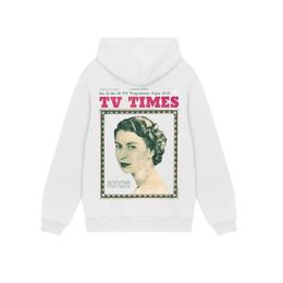 F4NT4STIC Sweatshirt 'TV Times Queen Elizabeth II 1957 Cover' Herren Gr&ouml;&szlig;e XXL wei&szlig;