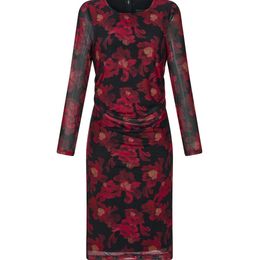 GOLDNER Kleid Damen Gr&ouml;&szlig;e 19 rot / schwarz Winterkleid