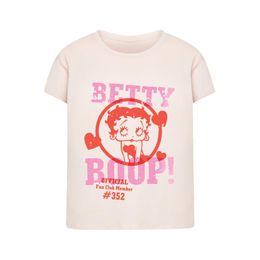 F4NT4STIC T-Shirt 'Betty Boop Official Fan Club Member' Damen Gr&ouml;&szlig;e M pink / altrosa / rot