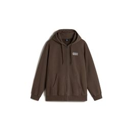 Vans Zip-Up Hoodie 'Earthbound' male Brown size XXL
